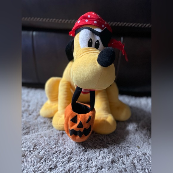 Disney | Toys | Disney Pluto Pirate Trick Or Treat Halloween Plush ...